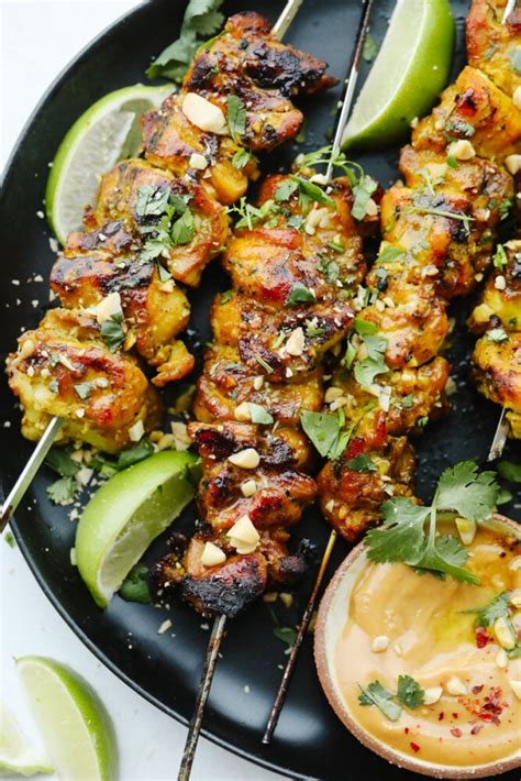 Thai Chicken Skewers With Peanut Sauce The Recipe Critic