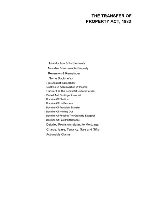 Tpa Notes In Englishlawforcivilservices Pdf Mortgage Law Law And