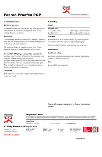 Fosroc Proofex Pgp Pvc Waterproofing Membrane At Best Price In Siliguri Id 2853182481262