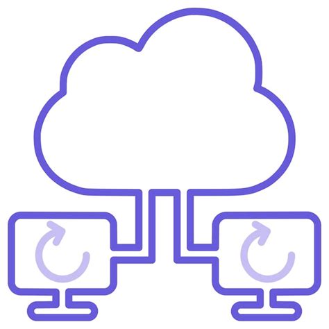 Premium Vector Cloud Sync Icon