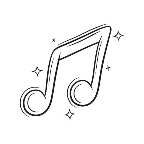 Hand Drawn Music Note Doodle Vector Sketch Illustration 24105676