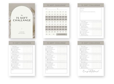 Editable 75 Soft Challenge Tracker Bundle Etsy