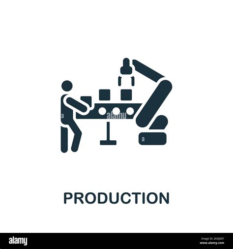 Production Icon Monochrome Simple Company Structure Icon For Templates Web Design And