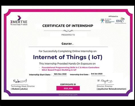 gaurav chakrawarti on linkedin iot internship informationtechnology