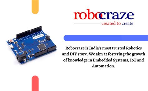 Robocraze Leonardo R3 Atmega32u4 Board Compatible With Arduino Development Board With Usb
