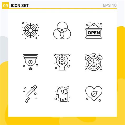 9 Universal Outline Signs Symbols Of Designing Artwork Open Wifi
