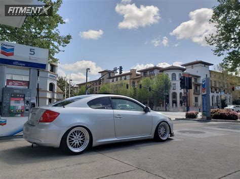 2007 Scion Tc With 18x95 Esr Sr05 And Zeetex 225x40 On Coilovers