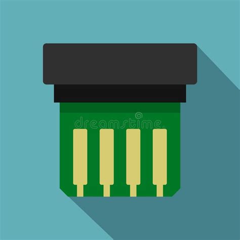 Electronic Circuit Board Icon Flat Style Stock Vector Illustration Of Information Board