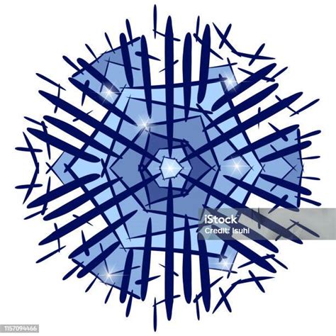 하이라이트와 별흰색 배경에 특이한 양식에 일치시키는 푸른 눈송이 벡터 눈송이는 겨울 패턴과 축제 디자인을 만들 수 있습니다 0명에 대한 스톡 벡터 아트 및 기타 이미지