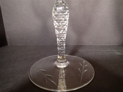 Seneca Glass Cut Crystal Vintage Stemware Water Goblets Etsy