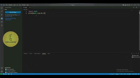 Python Importing Math Package Lcm Codelearning Youtube