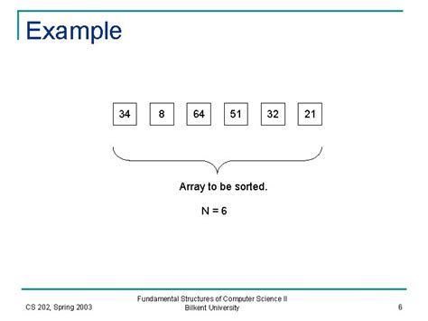 Sorting Cs 202 Fundamental Structures Of Computer Science