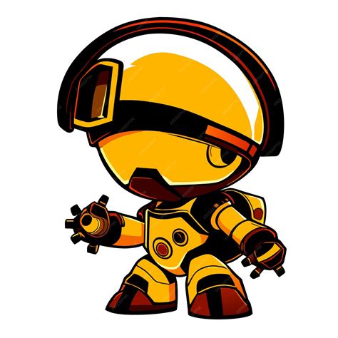 Premium Vector Digital Daydreams Little Robot Vector Inspiring Creations