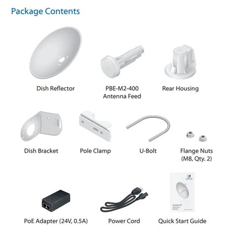 Aerial.net :: Ubiquiti PBE-M2-400, UISP airMAX PowerBeam M2 400mm