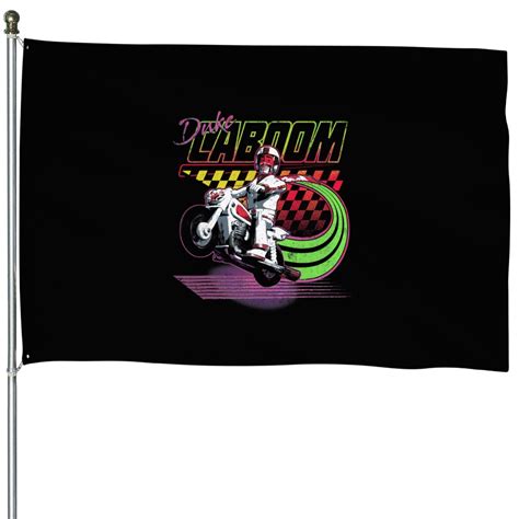 Disney Pixar Toy Story 4 Duke Caboom Neon Colors Poster Disney Pixar