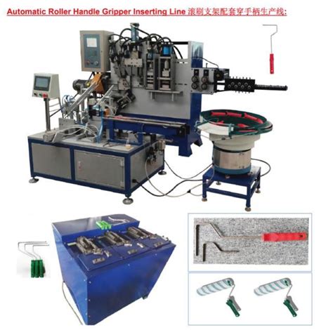automatic roller handle gripper inserting line china wire forming