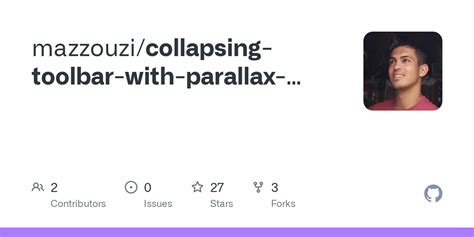 Github Mazzouzicollapsing Toolbar With Parallax Effect And Curved