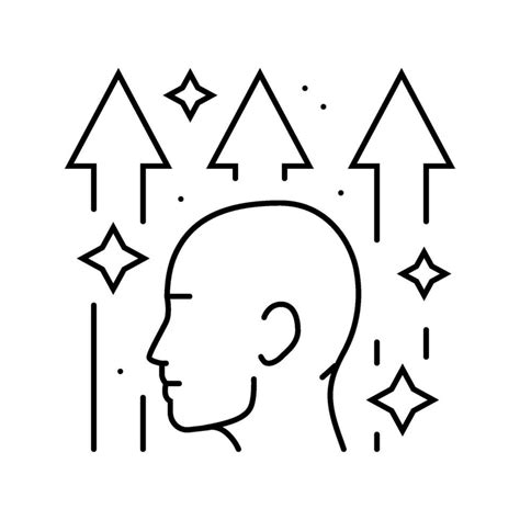 Self Motivation Line Icon Vector Illustration 35271121 Vector Art At