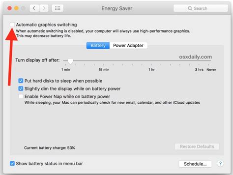 How To Disable Automatic GPU Switching On MacBook Pro