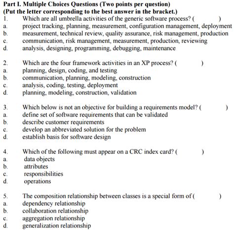 Solved Which Are All Umbrella Activities Of The Generic