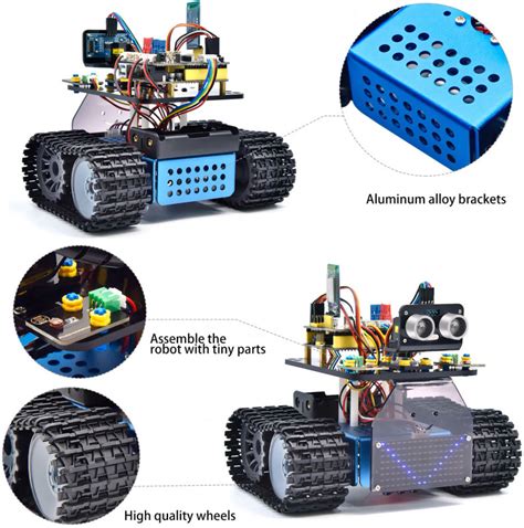 Робот танк Mini Caterpillar V30 для Arduino купити в Києві та Україні