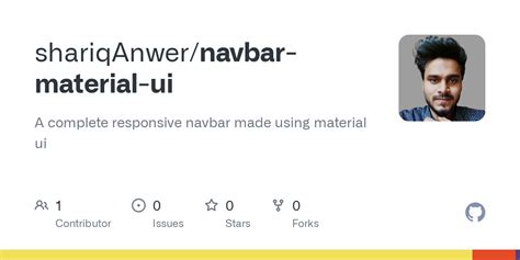 Github Shariqanwernavbar Material Ui A Complete Responsive Navbar