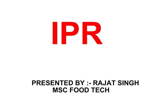 Ipr Ppt