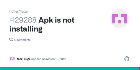 Apk Is Not Installing Issue Flutter Flutter GitHub