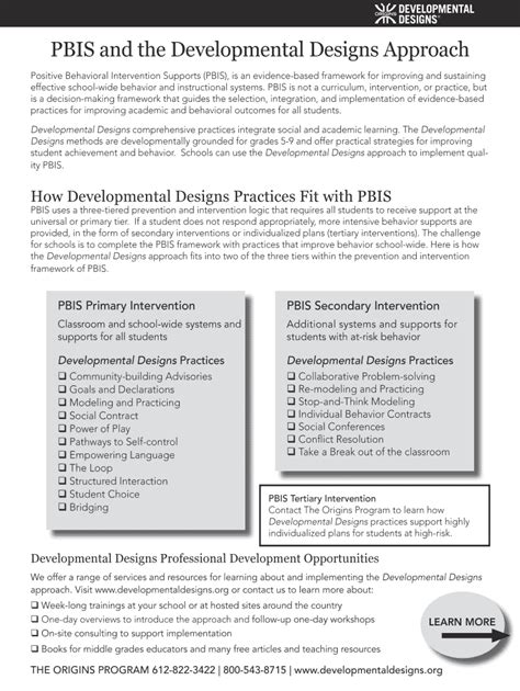 Fillable Online PBIS And The Developmental Designs Approach Fax Email Print PdfFiller
