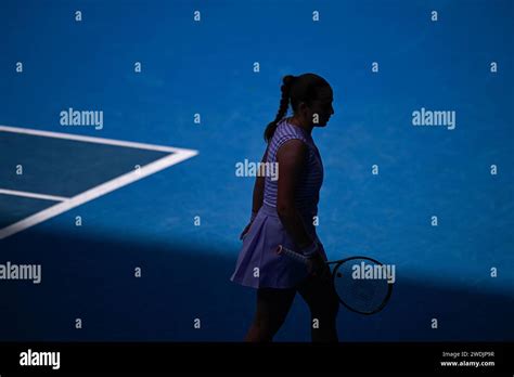 Melbourne Australie 20th Jan 2024 Jeļena Aļona Ostapenko During The Australian Open Ao 2024
