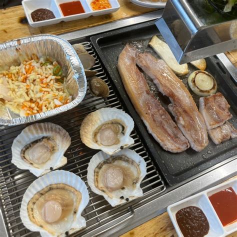 강릉 정동진 맛집 고기랑조개랑” 조개구이도 먹고 삼겹살도 먹고 일석이조 네이버 블로그