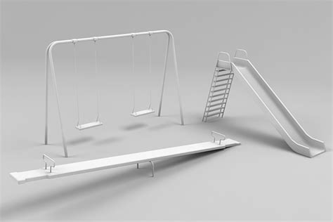 3d Model Park Elements