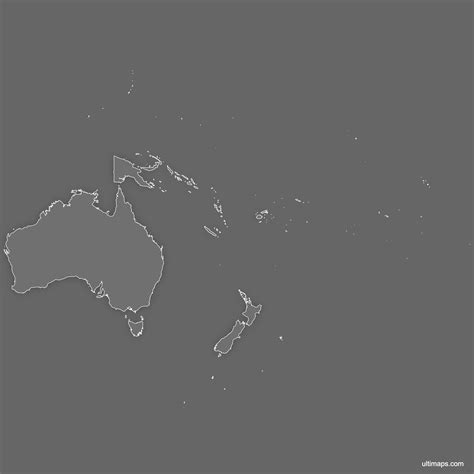 Blank Map Of Oceania Free Download — Ultimaps