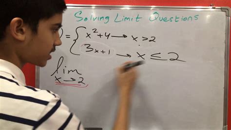Solving Basic Limit Questions With Piecewise Functions Youtube