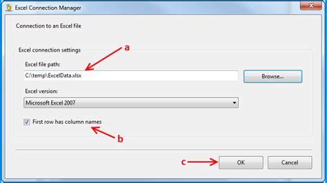 Sql Server How To Use The Column Names Specified In Excel Files