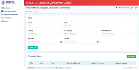 Complaint Management System OSCPCR Govt Of Odisha