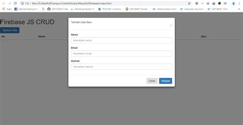 Membuat Crud Sederhana Dengan Firebase Javascript Dan Bootstrap