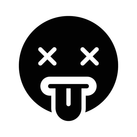 Dead Face Emoji Design Premium 45345129 Vector Art At Vecteezy