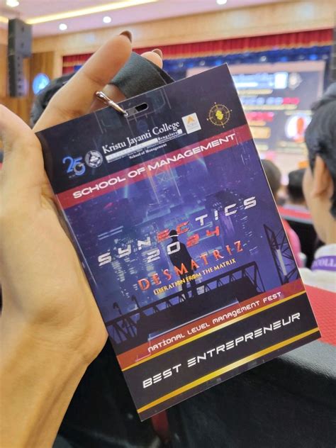 K Prethika On Linkedin Kristujayanticollege Synectics Leadership