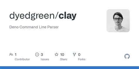 Github Dyedgreenclay Deno Command Line Parser Rdeno