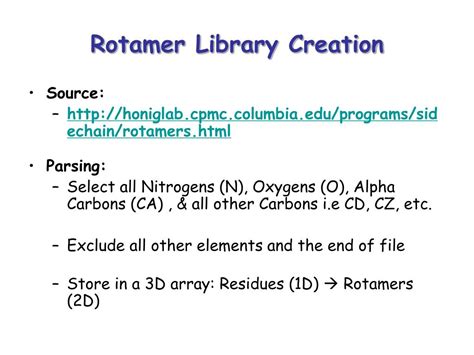 Ppt In Silico Protein Design Implementing Dead End Elimination