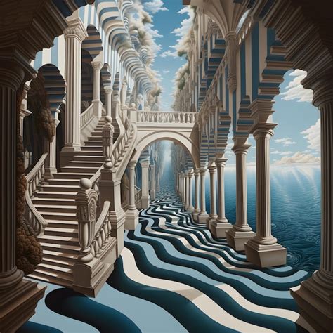 Premium Ai Image Illusion Of Depth Of Detail