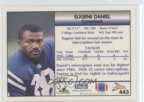 1992 Pacific [base] 443 Eugene Daniel