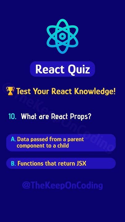 test your reactjs knowledge with this fun quiz 🎉 💻🚀 🎯 shorts coding