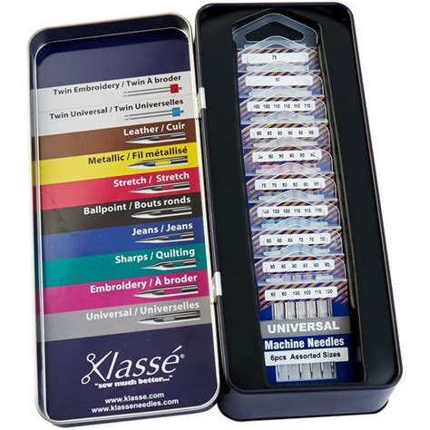 Klasse Needle Variety Tin Contains 10 Packs Of Assorted Needles