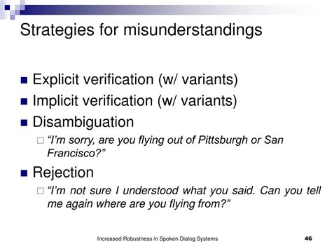 Ppt Increased Robustness In Spoken Dialog Systems Powerpoint Presentation Id 256278