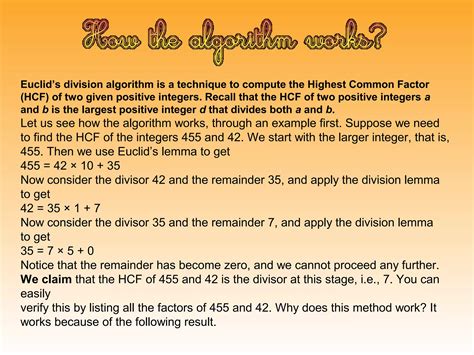 Euclids Division Lemma Ppt