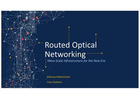 routed optical networking by shahnaz mohamad cisco pdf