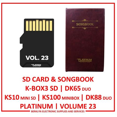 Sd Card And Songbook Volume 23 Update For Platinum Ks10 Mini Sd Ks100