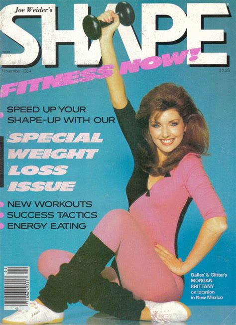 1984 Shape Magazine Morgan Brittany Cover Dallas Actress Gilad